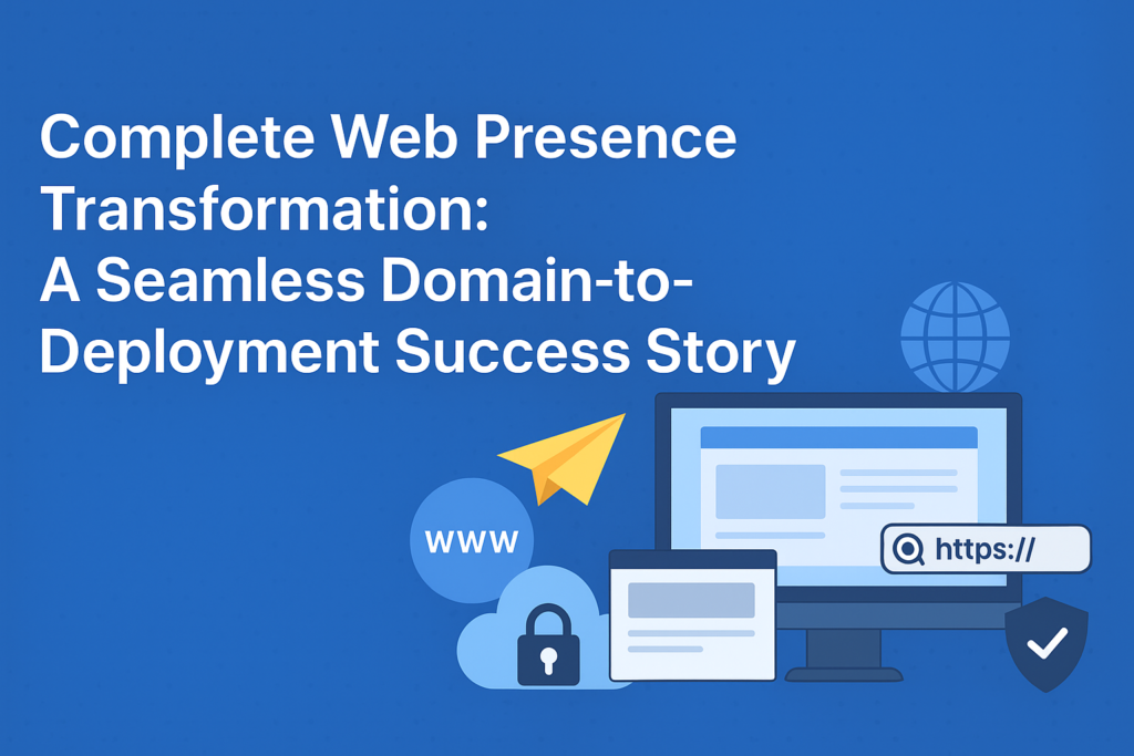 Complete Web Presence Transformation: A Seamless Domain-to-Deployment ...